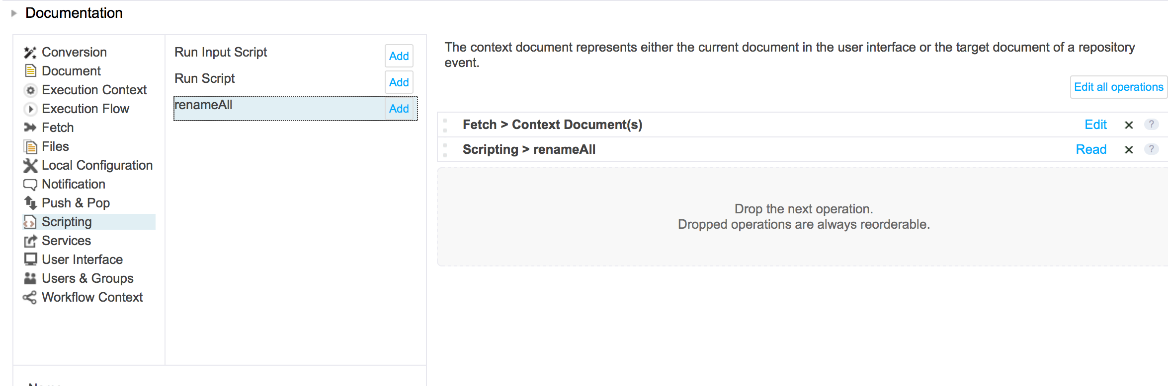 Automation Scripting | Nuxeo Documentation