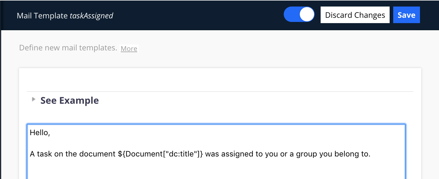 HOWTO Customize Email Templates Nuxeo Documentation