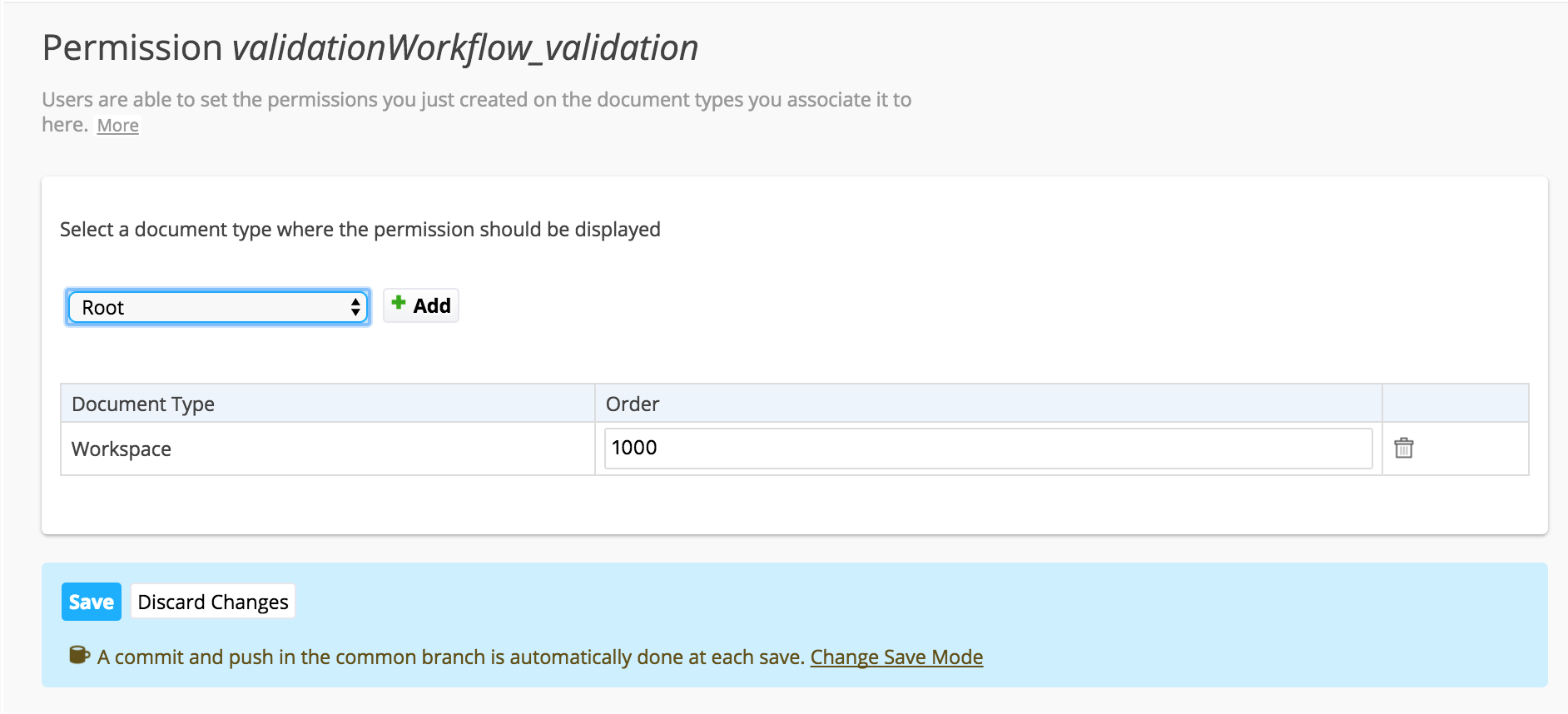 Add a new Permission in the UI | Nuxeo Documentation