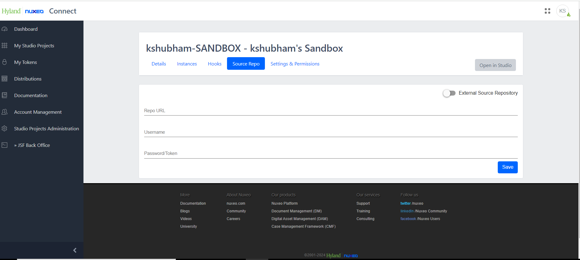 External Source Repository Nuxeo Documentation